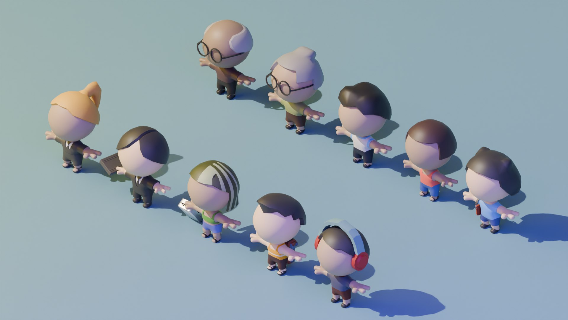 Low Poly Characters 3D - TurboSquid 2162438