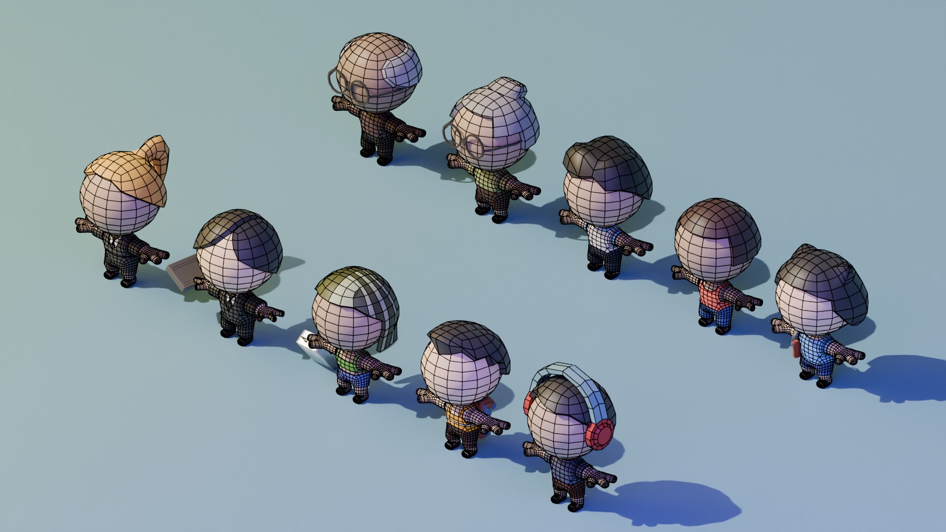 Low Poly Characters 3D - TurboSquid 2162438