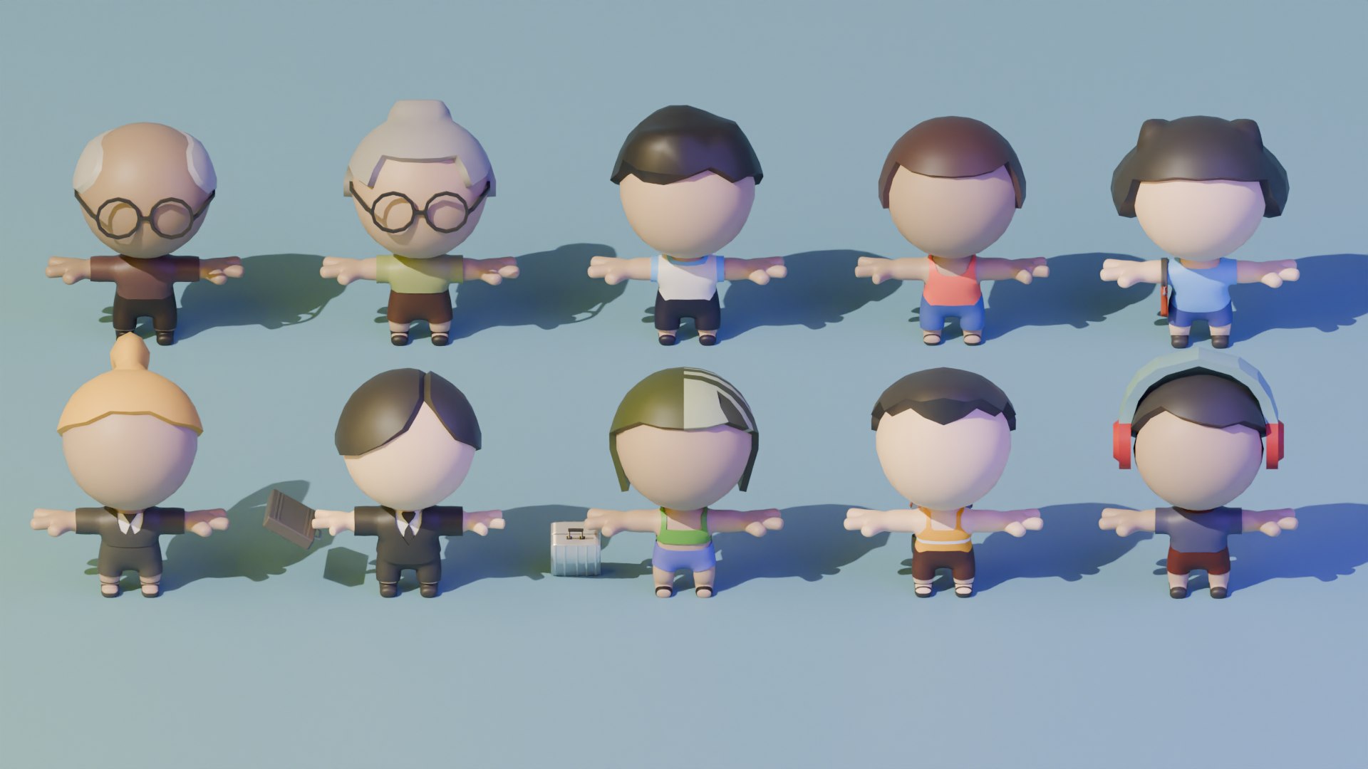 Low Poly Characters 3D - TurboSquid 2162438