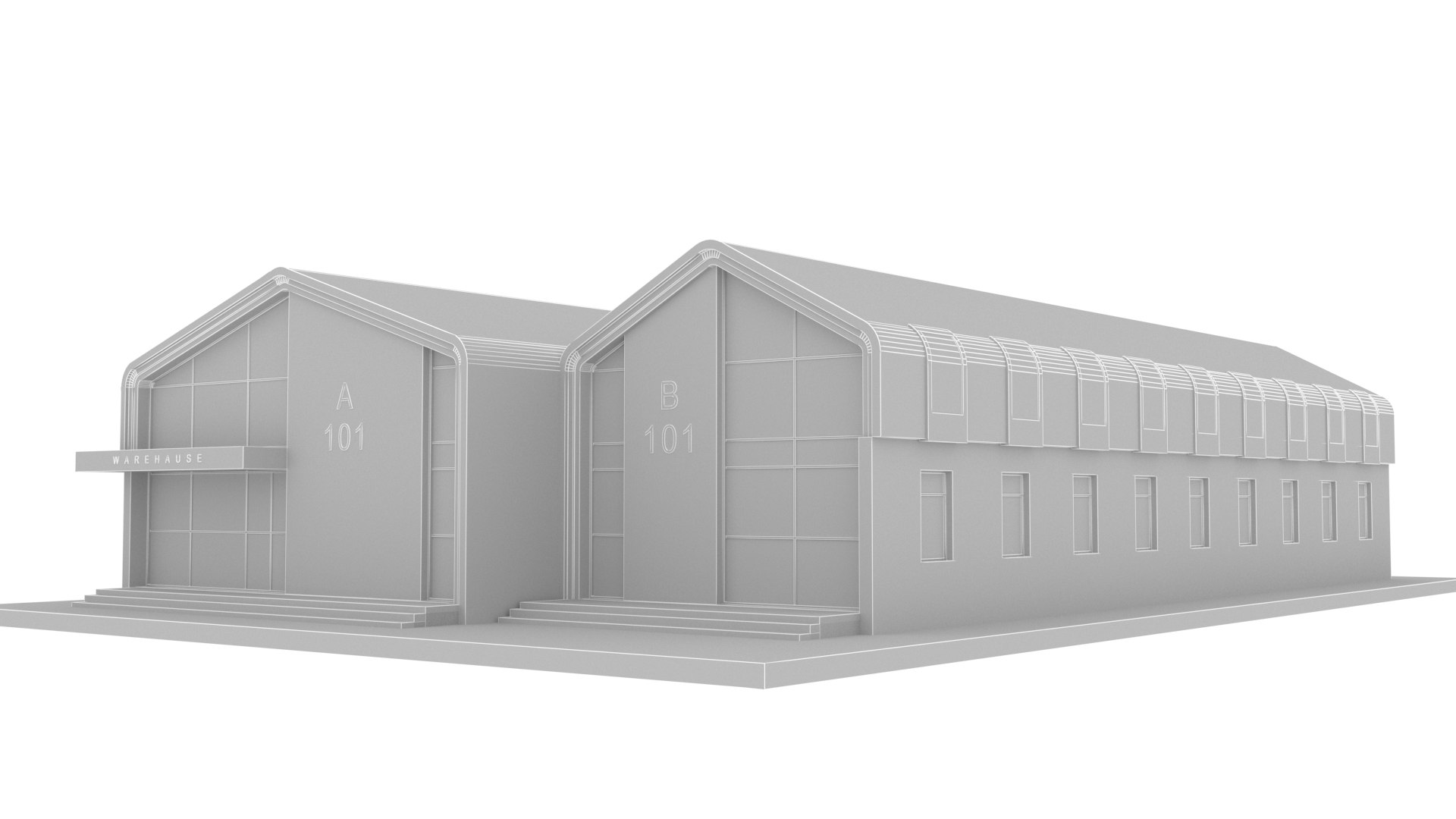 Warehouse Model - TurboSquid 2283027