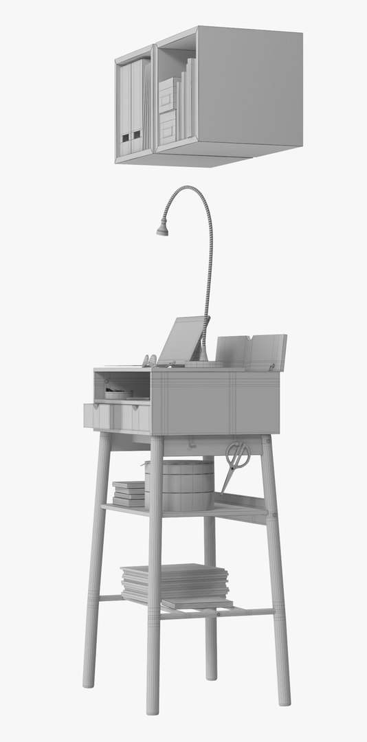 3D Ikea Knotten Standing Desks - TurboSquid 1307600