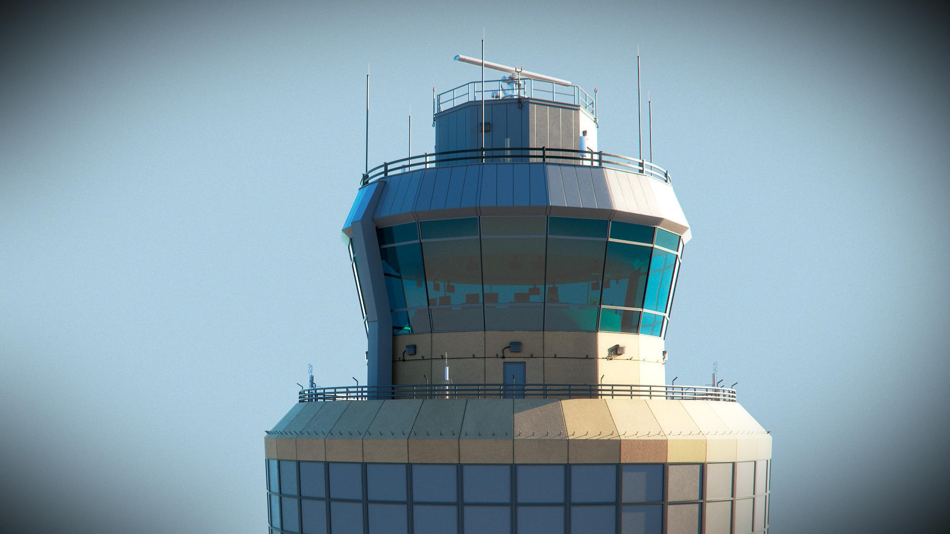 Atlanta Air Control Tower 3D - TurboSquid 1451973