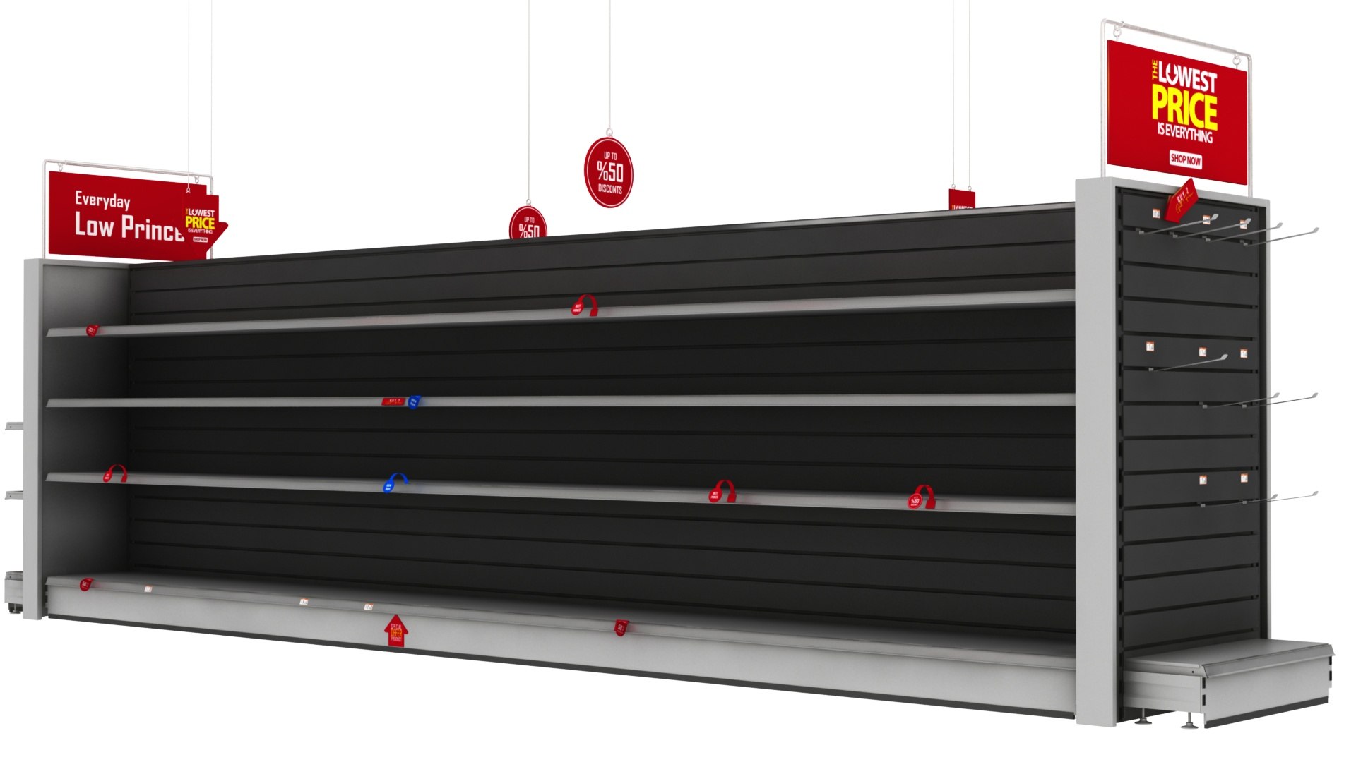 3D Supermarket Rack Model - TurboSquid 2322508