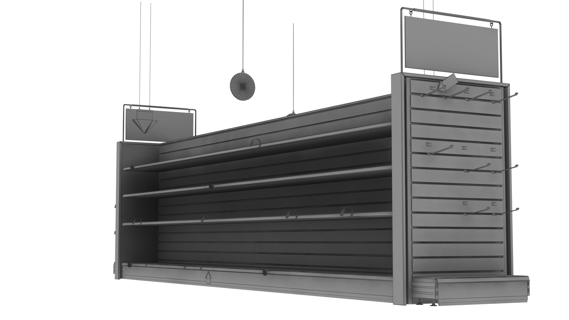 3D Supermarket Rack Model - TurboSquid 2322508