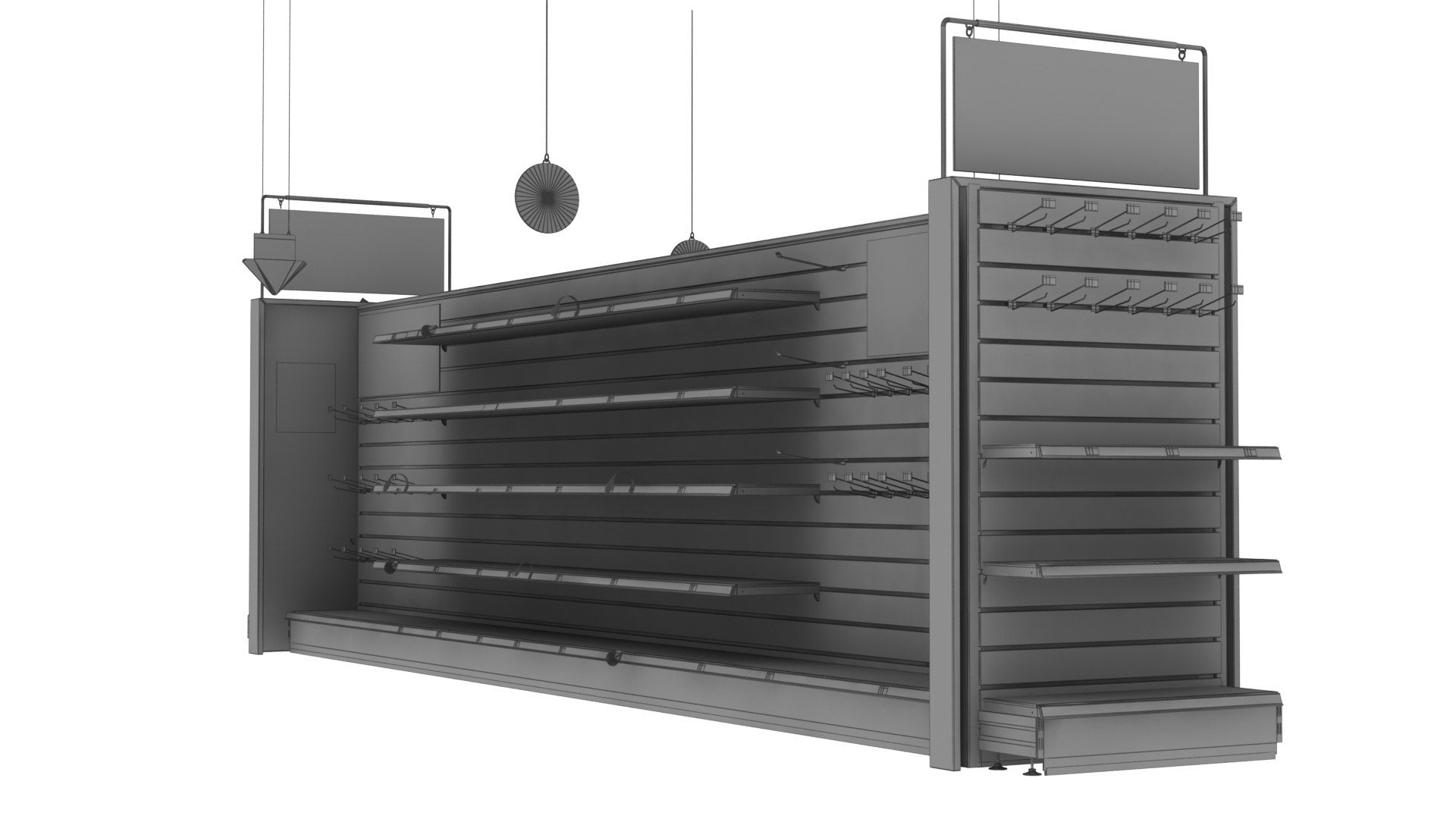 3D Supermarket Rack Model - TurboSquid 2322508