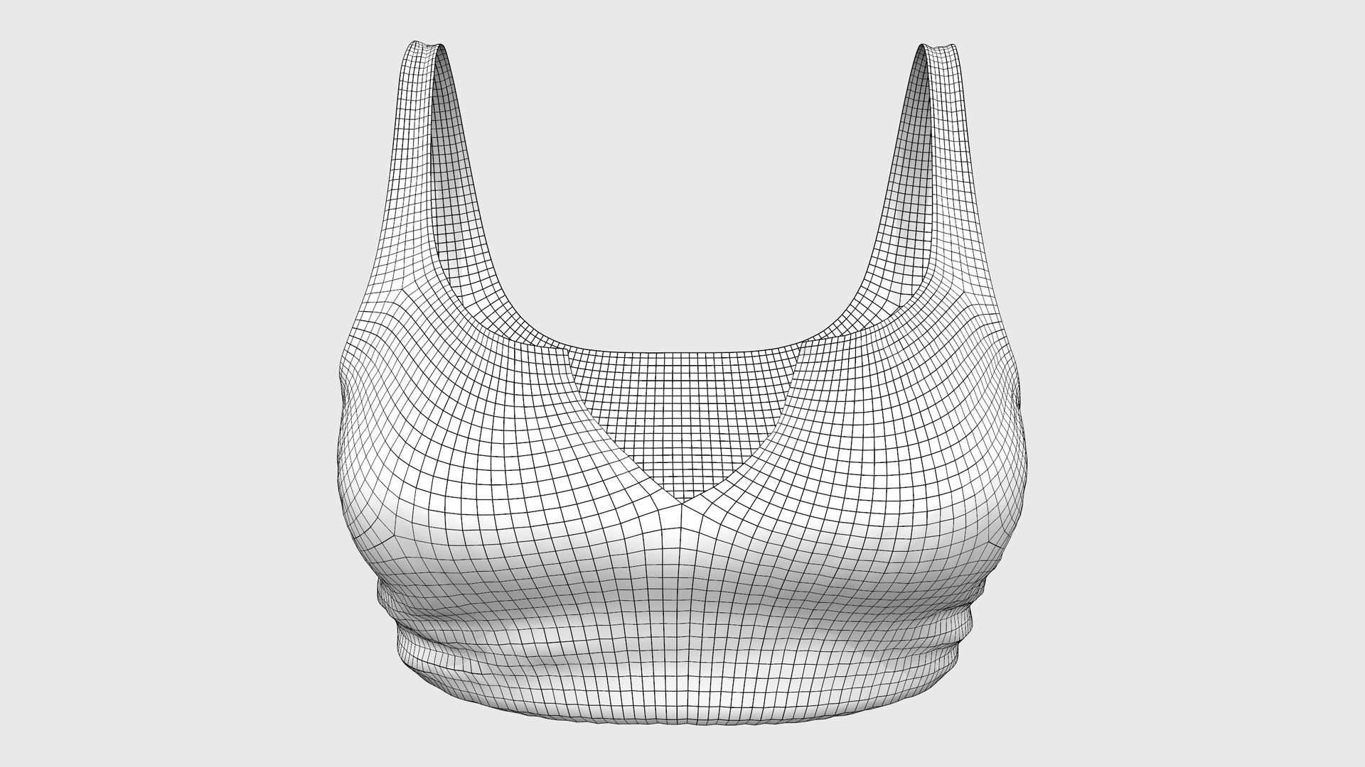 Cropped Tank Top 3D Model - TurboSquid 1962635
