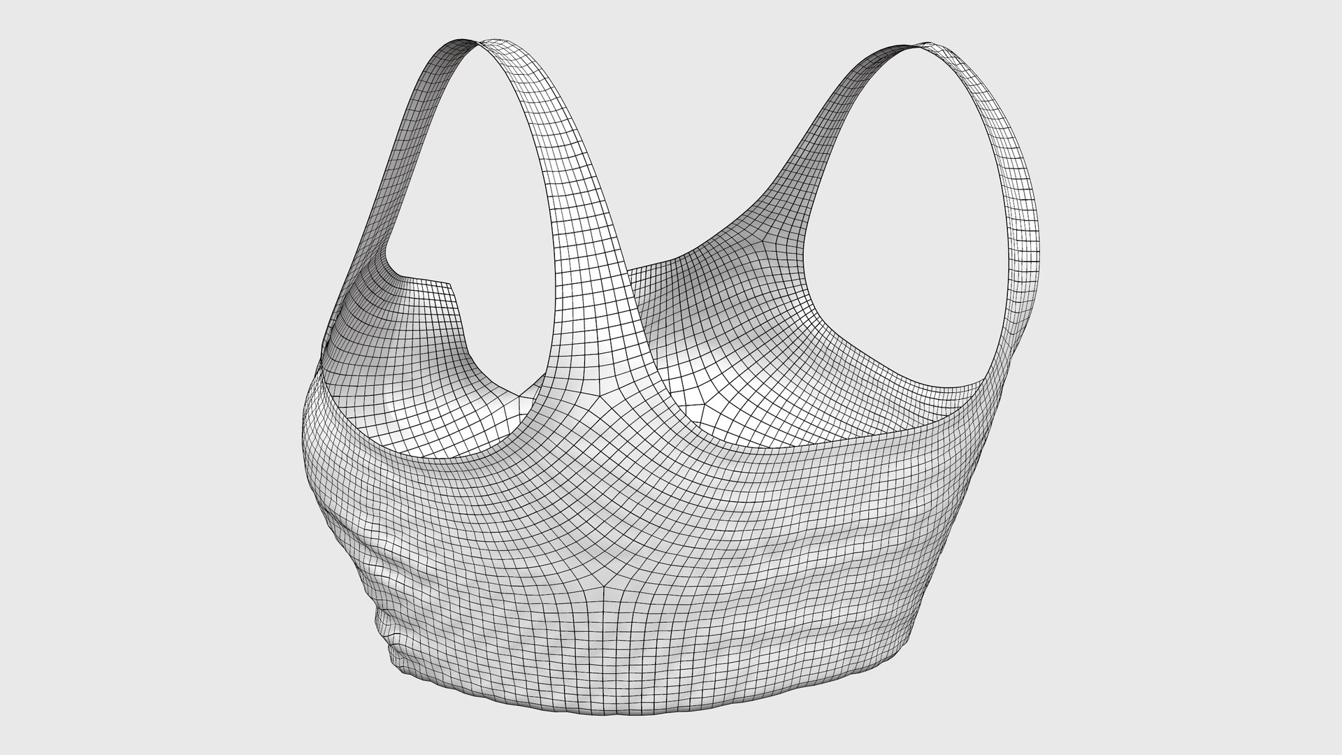 Cropped Tank Top 3D Model - TurboSquid 1962635