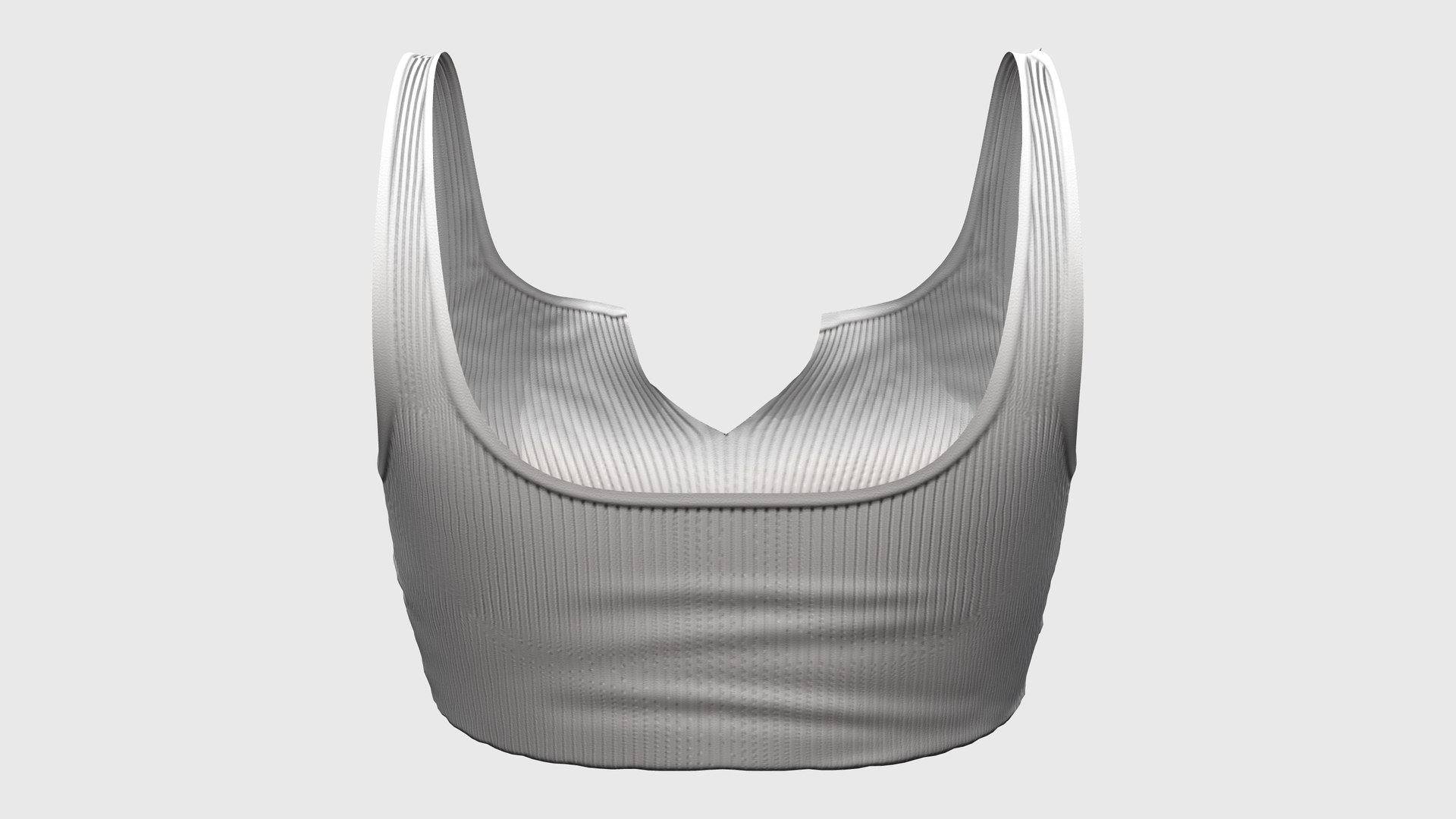 Cropped Tank Top 3D Model - TurboSquid 1962635