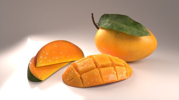 3d model mango photorealistic