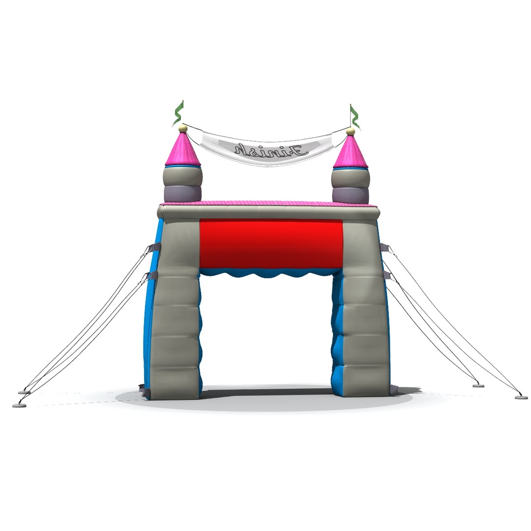 3D Inflatable Castle - TurboSquid 1360348