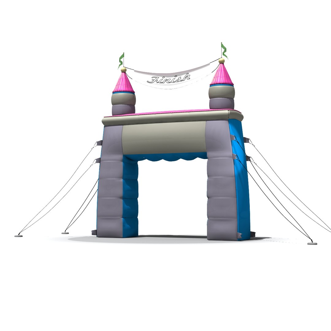 3D Inflatable Castle - TurboSquid 1360348