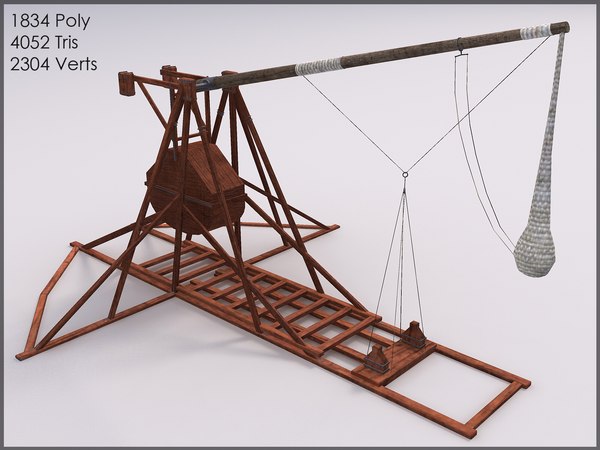 Trebuchet, Textured, Low Poly 3D 모델 - TurboSquid 531555
