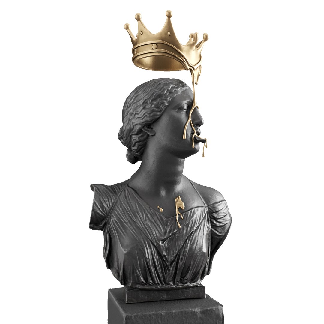 Melting Crown Art Sculpture 3D Model - TurboSquid 2247473