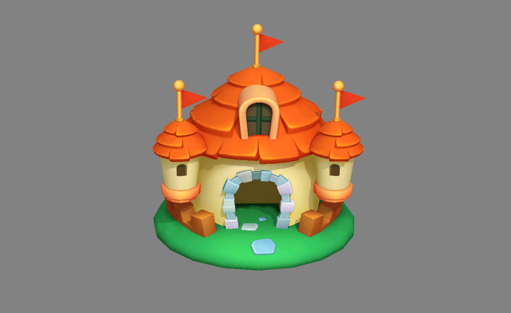 3D ancientcastle toyhouse - TurboSquid 1663717
