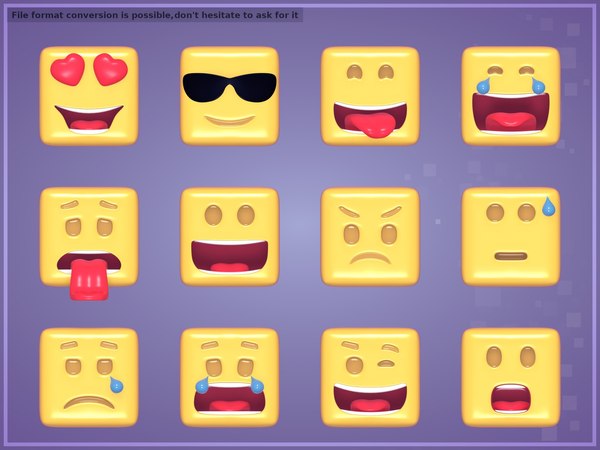 Smiley Face Blender Models for Download | TurboSquid