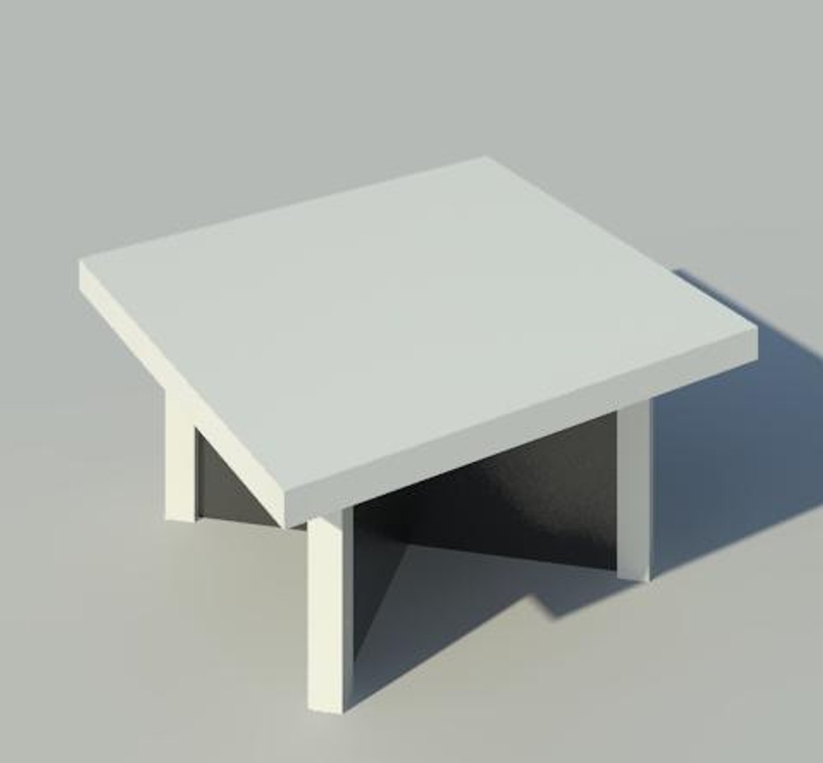 3d rfa square coffee table