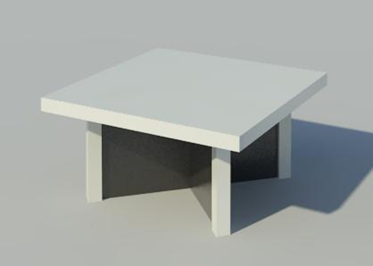 3d rfa square coffee table