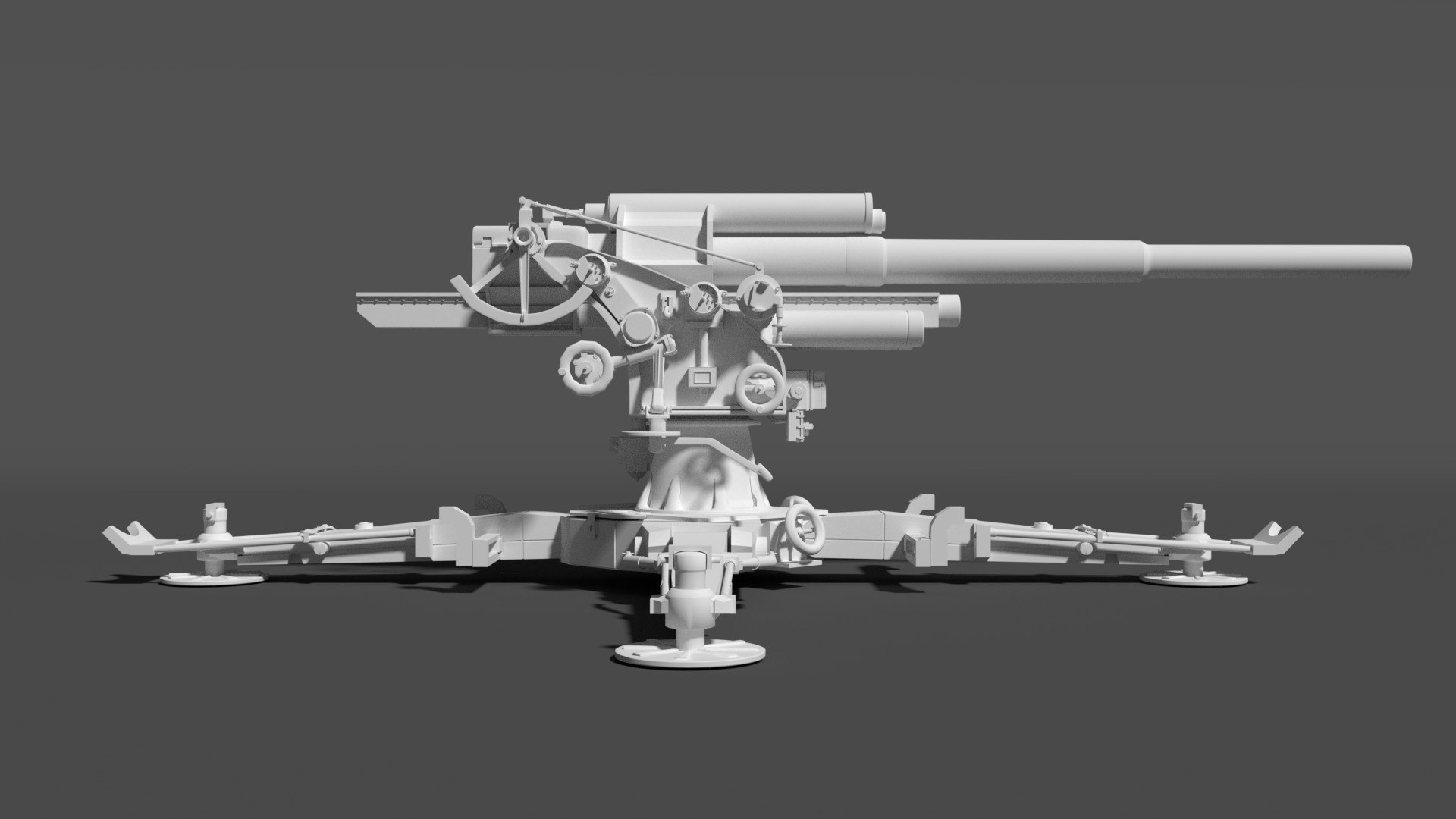 3d Model Flak 18 88mm