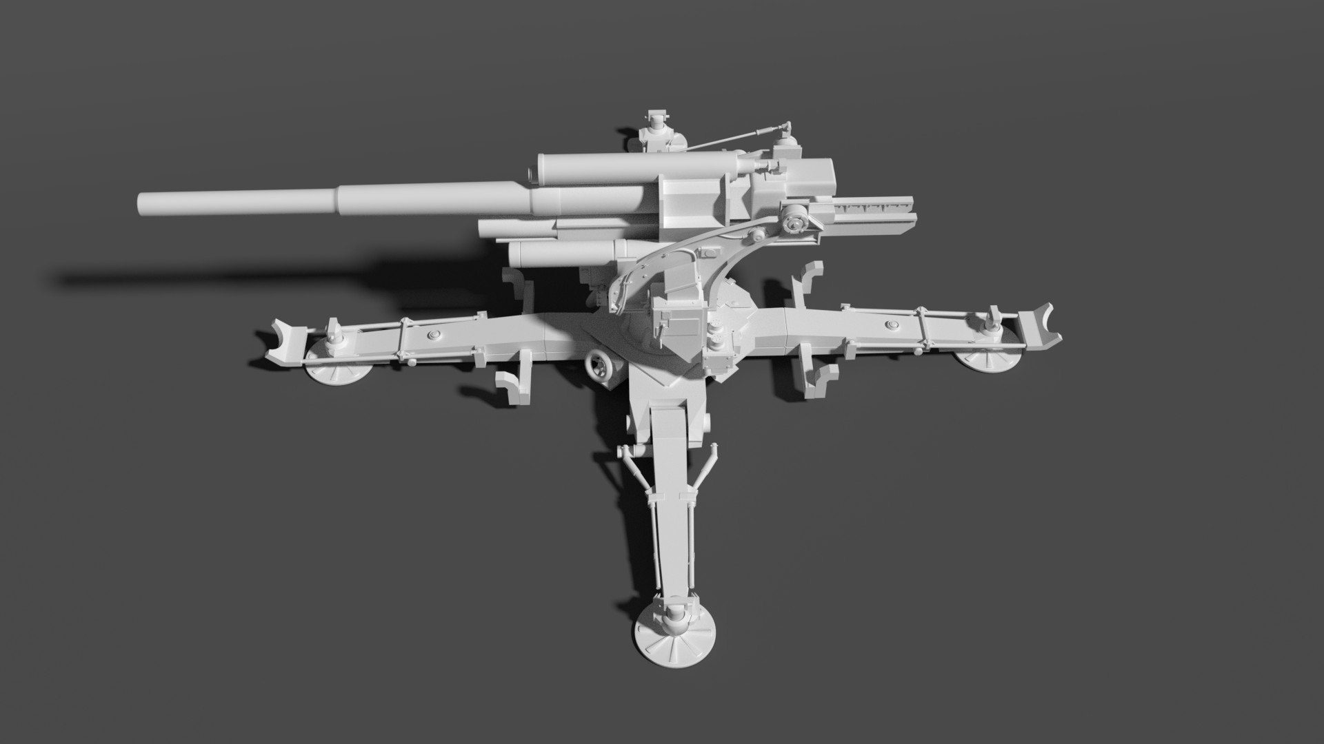3d Model Flak 18 88mm