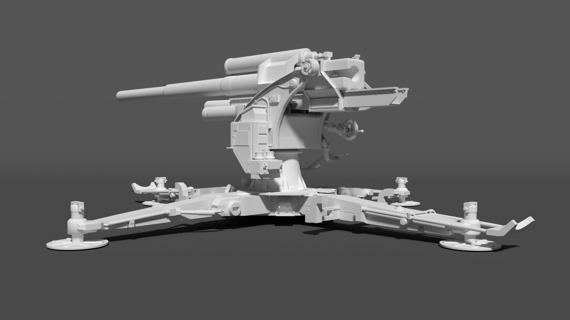 3d Model Flak 18 88mm