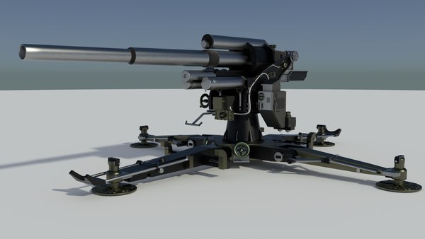 3d model flak 18 88mm
