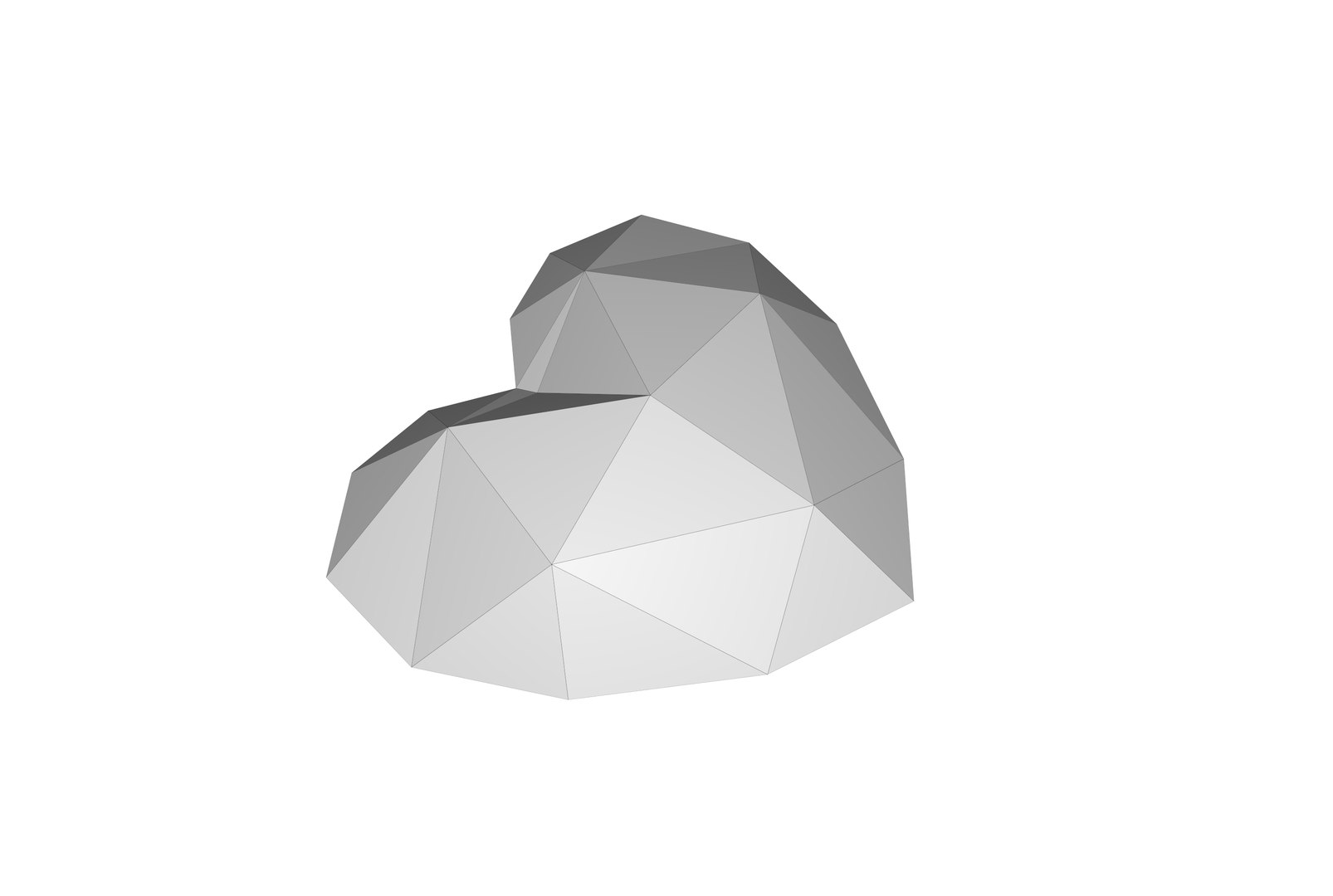 3D Model Poly Heart - TurboSquid 1937189