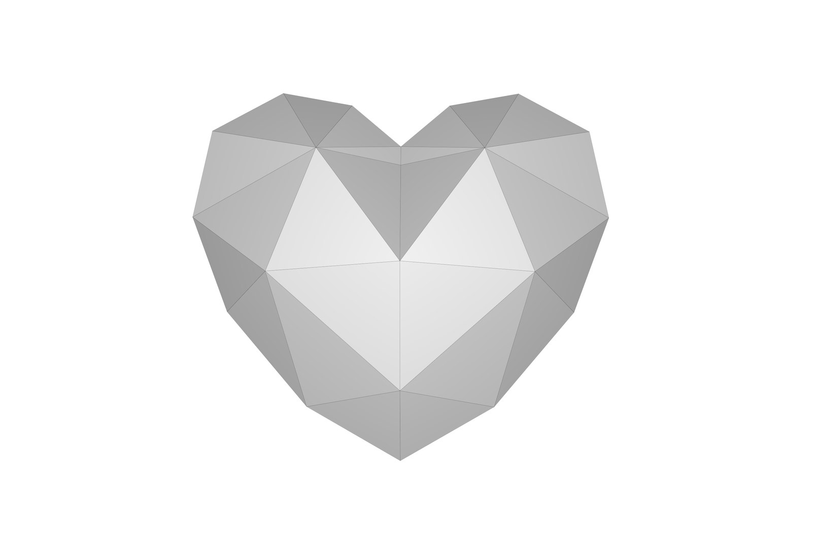3D Model Poly Heart - TurboSquid 1937189
