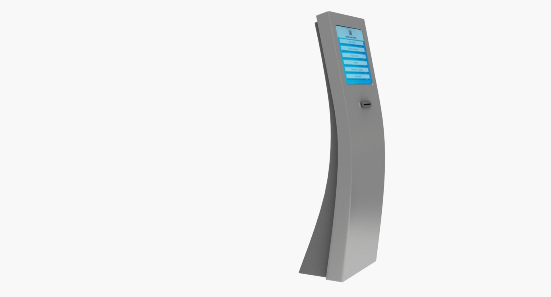 3D Realistic Ticket Machine Self - TurboSquid 1477630