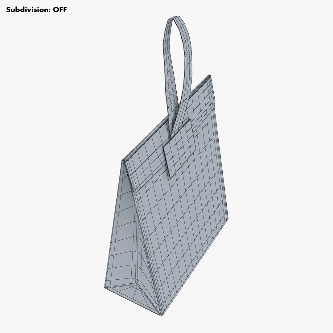 Gift Paper Bag M 1 3D Model - TurboSquid 2118496