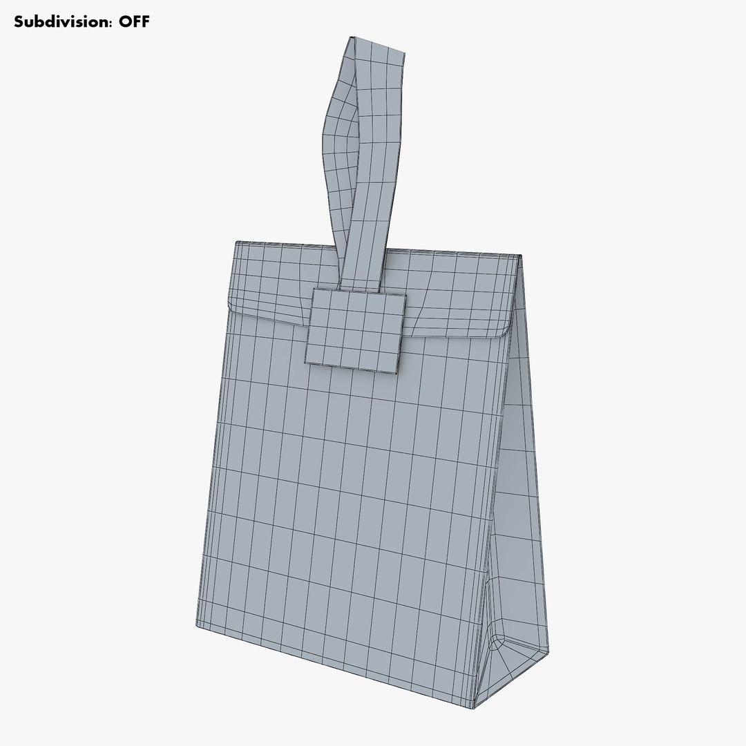 Gift Paper Bag M 1 3D Model - TurboSquid 2118496