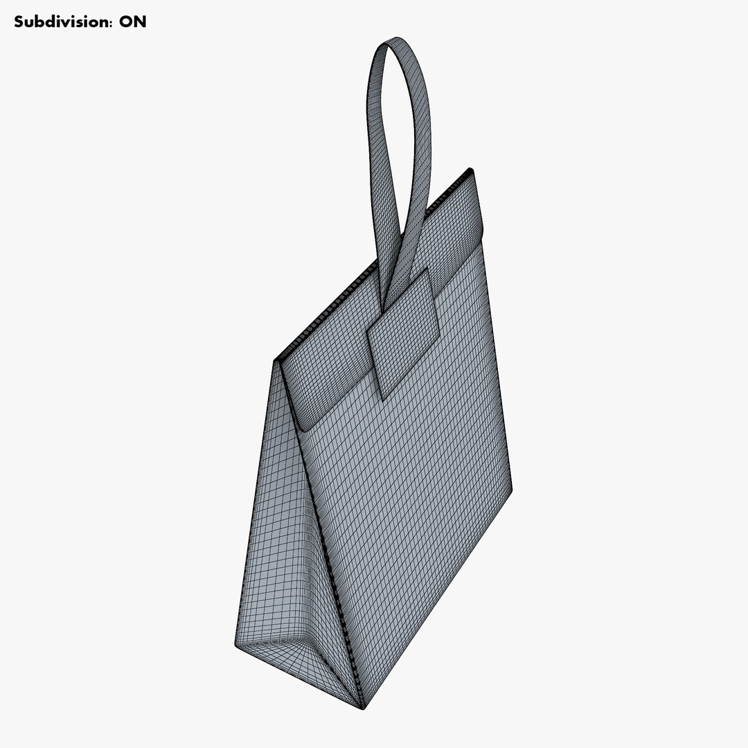 Gift Paper Bag M 1 3D Model - TurboSquid 2118496