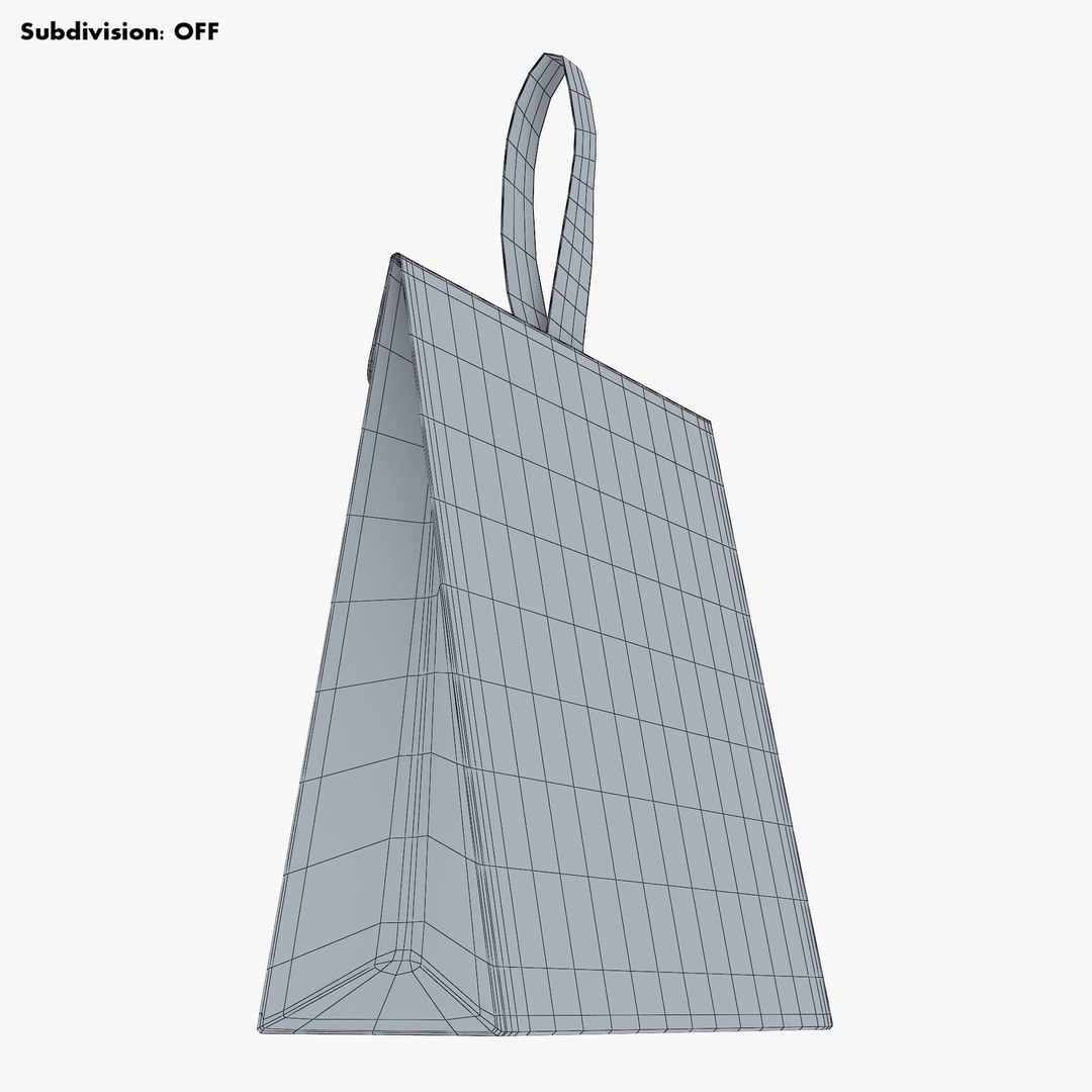 Gift Paper Bag M 1 3D Model - TurboSquid 2118496