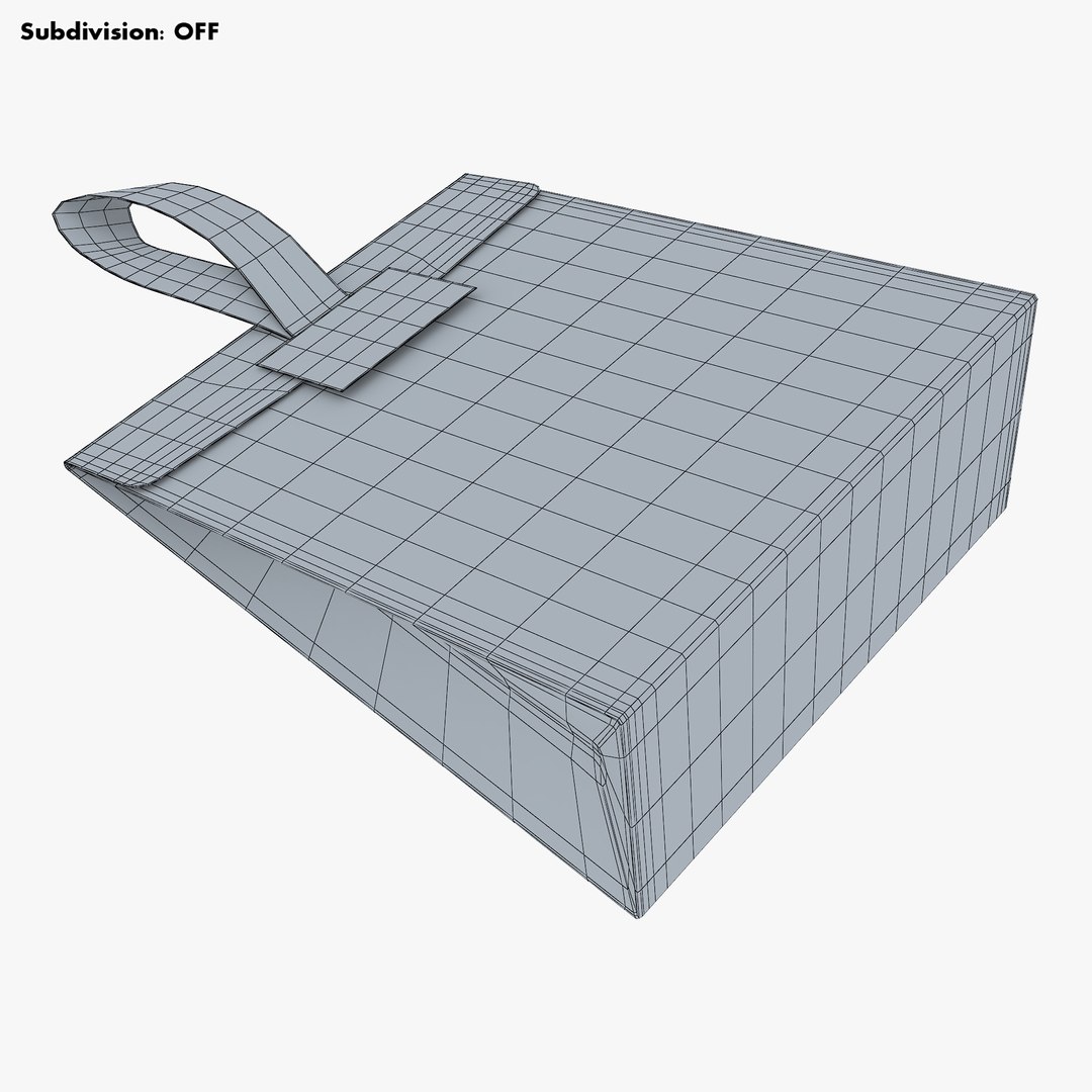 Gift Paper Bag M 1 3D Model - TurboSquid 2118496