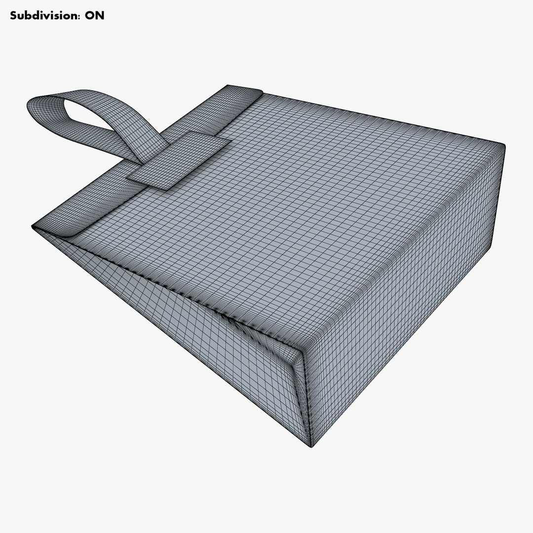 Gift Paper Bag M 1 3D Model - TurboSquid 2118496