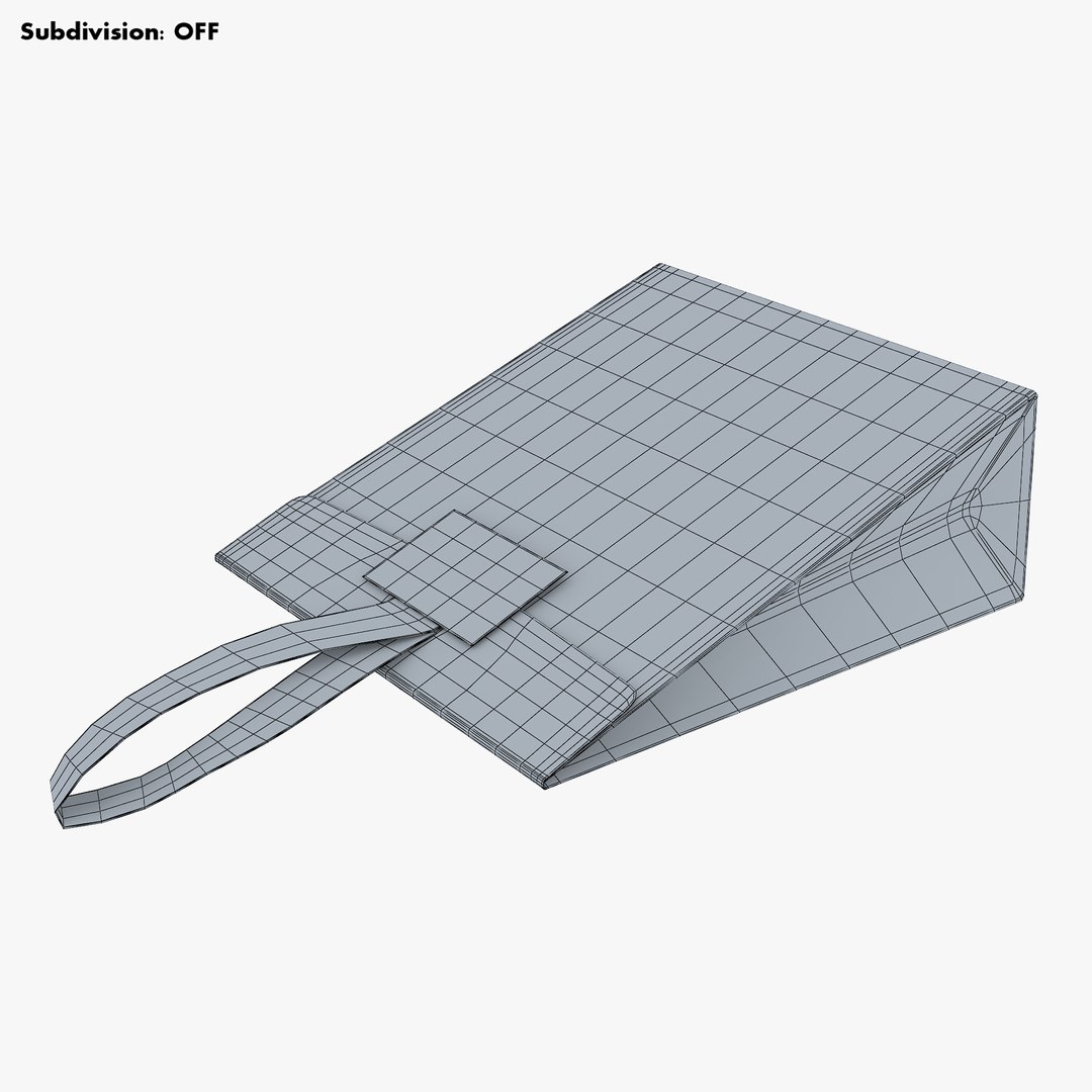 Gift Paper Bag M 1 3D Model - TurboSquid 2118496