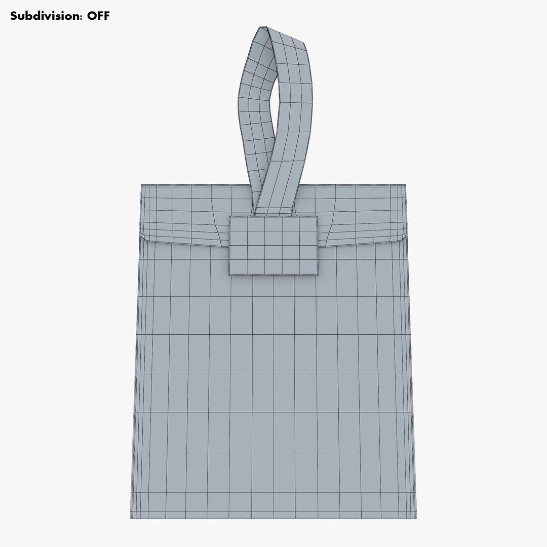 Gift Paper Bag M 1 3D Model - TurboSquid 2118496