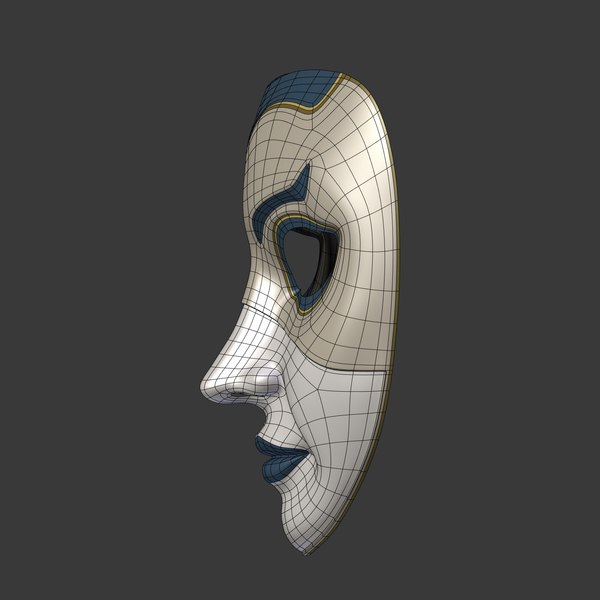 Mardi gras woman mask 3D model - TurboSquid 1581837