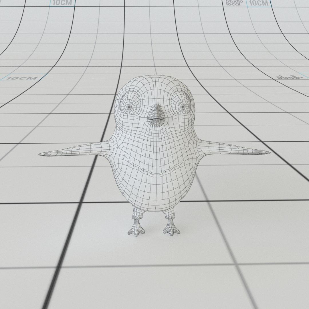 3D Cartoon Bird Rig Model - TurboSquid 1211627