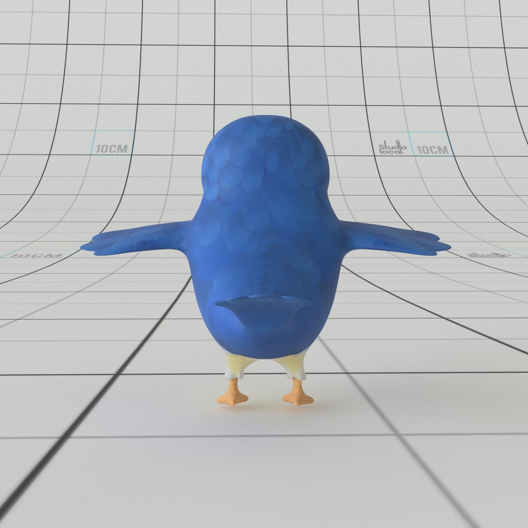 3D Cartoon Bird Rig Model - TurboSquid 1211627