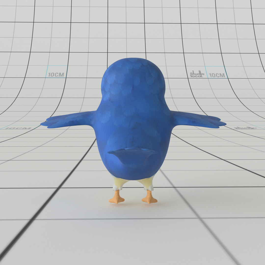 3D cartoon bird rig model - TurboSquid 1211627