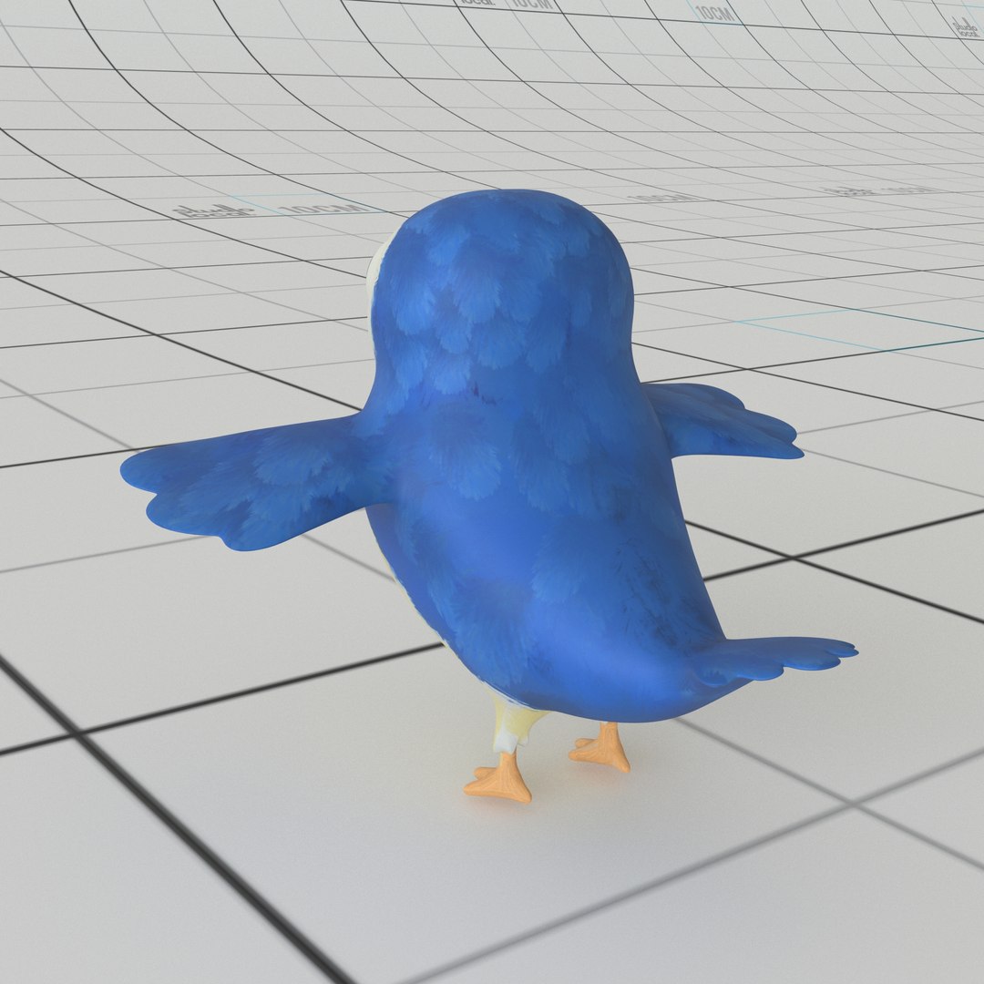3D Cartoon Bird Rig Model - TurboSquid 1211627