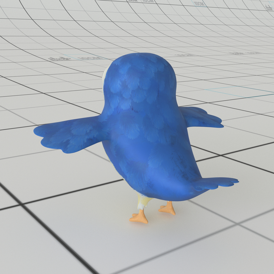 3D cartoon bird rig model - TurboSquid 1211627
