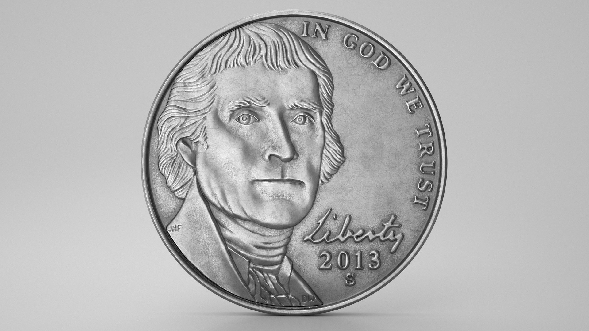 Nickel coin pbr 3D model - TurboSquid 1680463