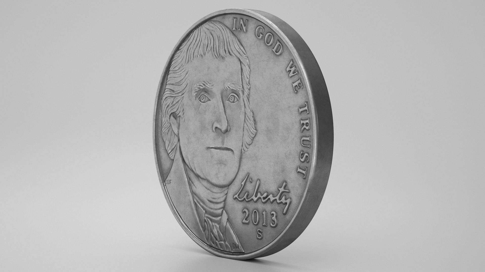 Nickel Coin Pbr 3D Model - TurboSquid 1680463