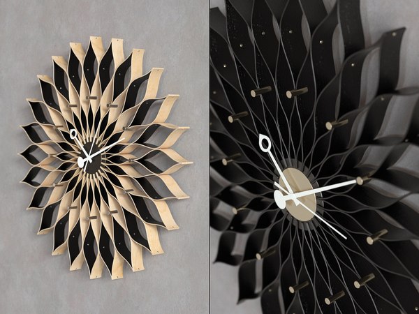 Free 3D sunflower clock model - TurboSquid 1308541