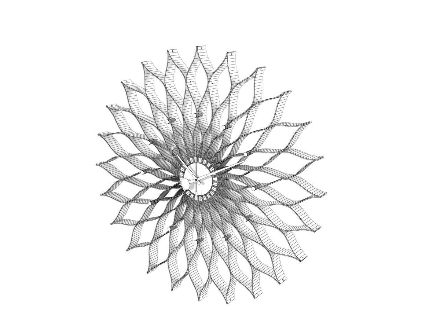 Free 3D sunflower clock model - TurboSquid 1308541