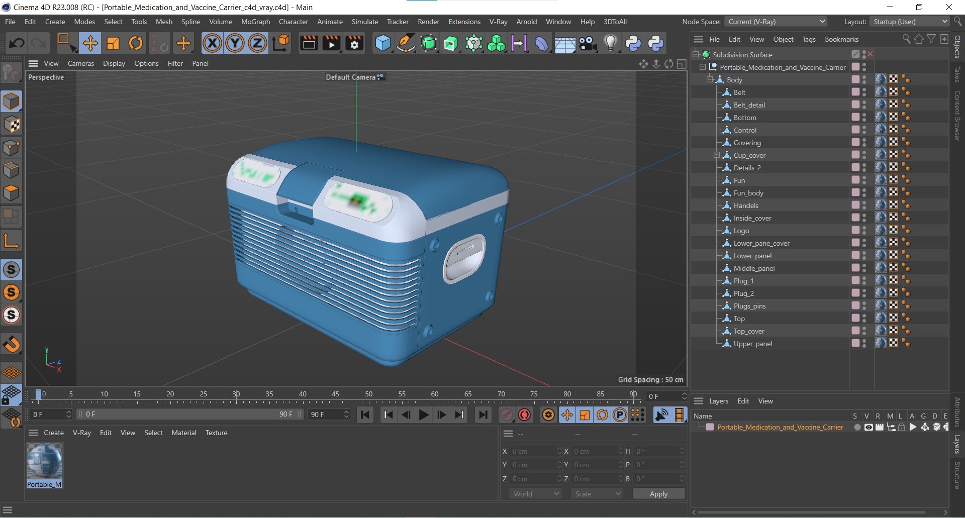 Portable Medication And Vaccine Carrier Model - TurboSquid 2342495
