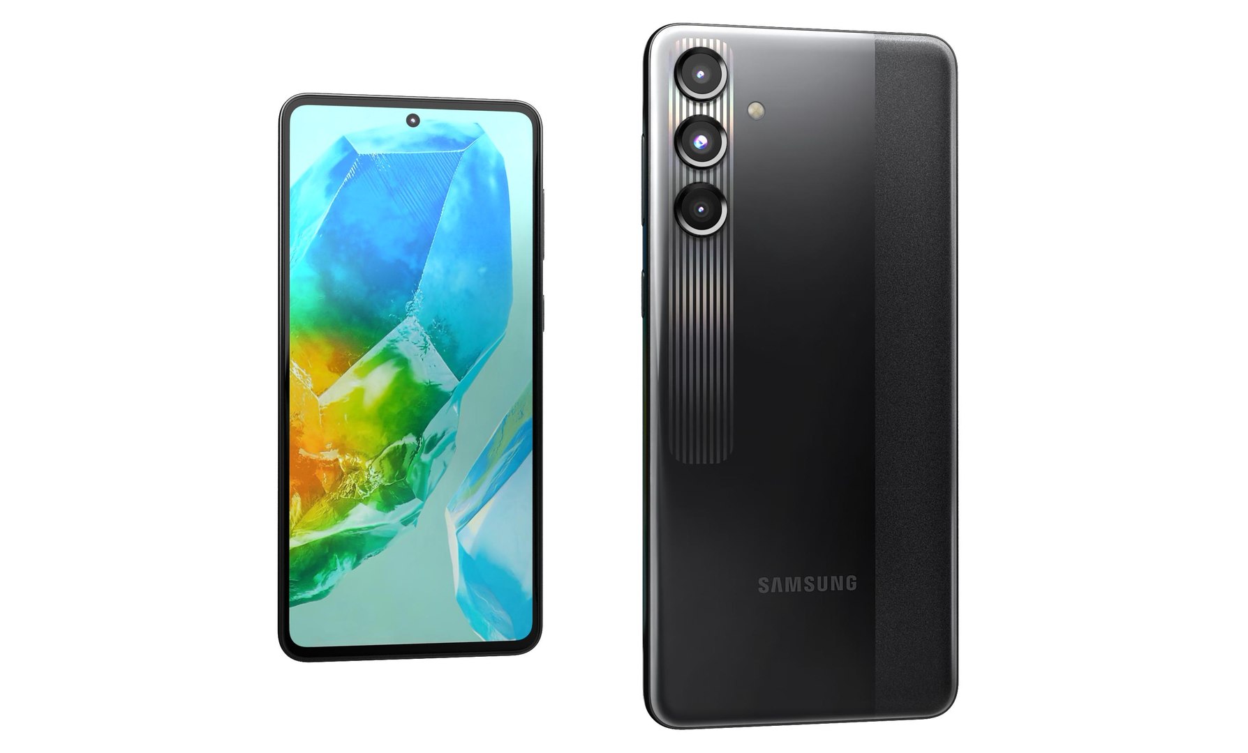 3D Samsung Galaxy M55s Thunder Black Model - TurboSquid 2286783