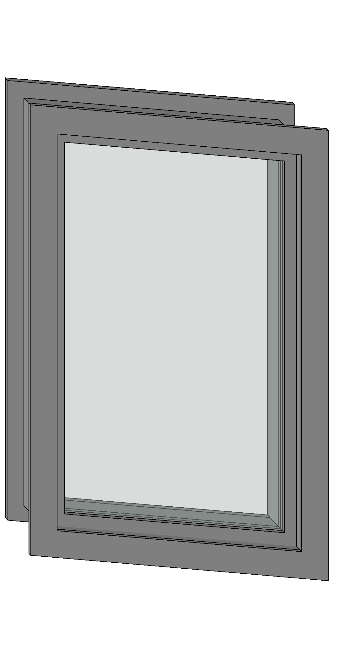 Parametric Fixed Window - Parallelogram 3D model - TurboSquid 1834739