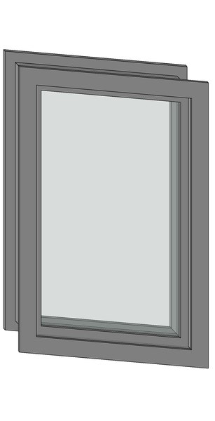 Parametric Fixed Window - Parallelogram 3D model - TurboSquid 1834739